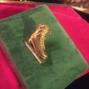 Vintage | Jewelry | Reserved Vintage Ice Skate Pin | Poshmark